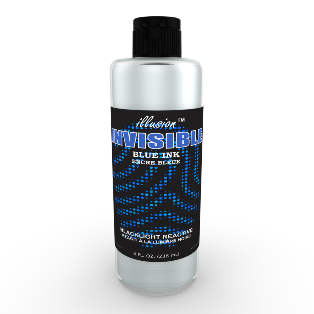 UV Blacklight Reactive Blue Invisible Ink - 8 oz. Bottle - Glow ...